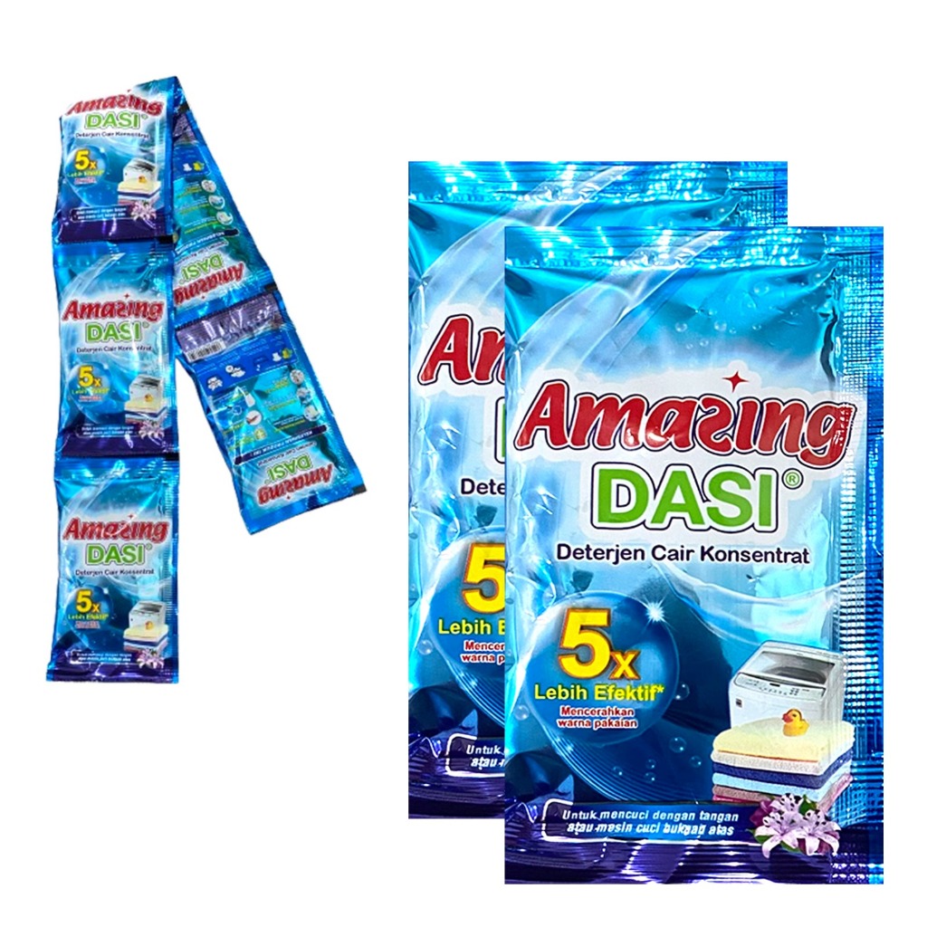 Jual AMASING DASI BRIGHT Deterjen Cair Sachet 22ml 1 Kotak isi 144 ...