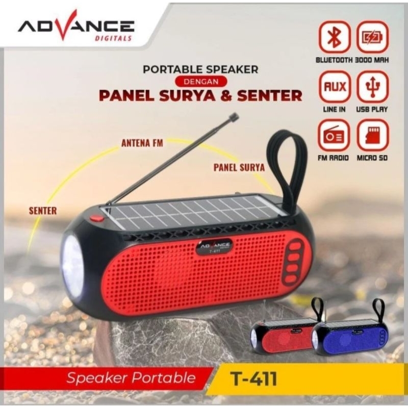 Jual Music Box Portable Advance T-411/Advance Speaker Bluetooth T411 ...