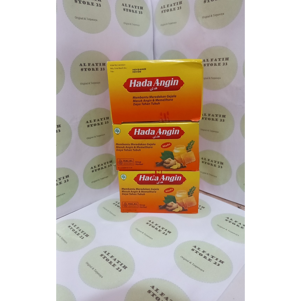 Jual Hada Angin Sirup Herbal Masuk Angin @15ml - isi 12 Sachet perbox ...