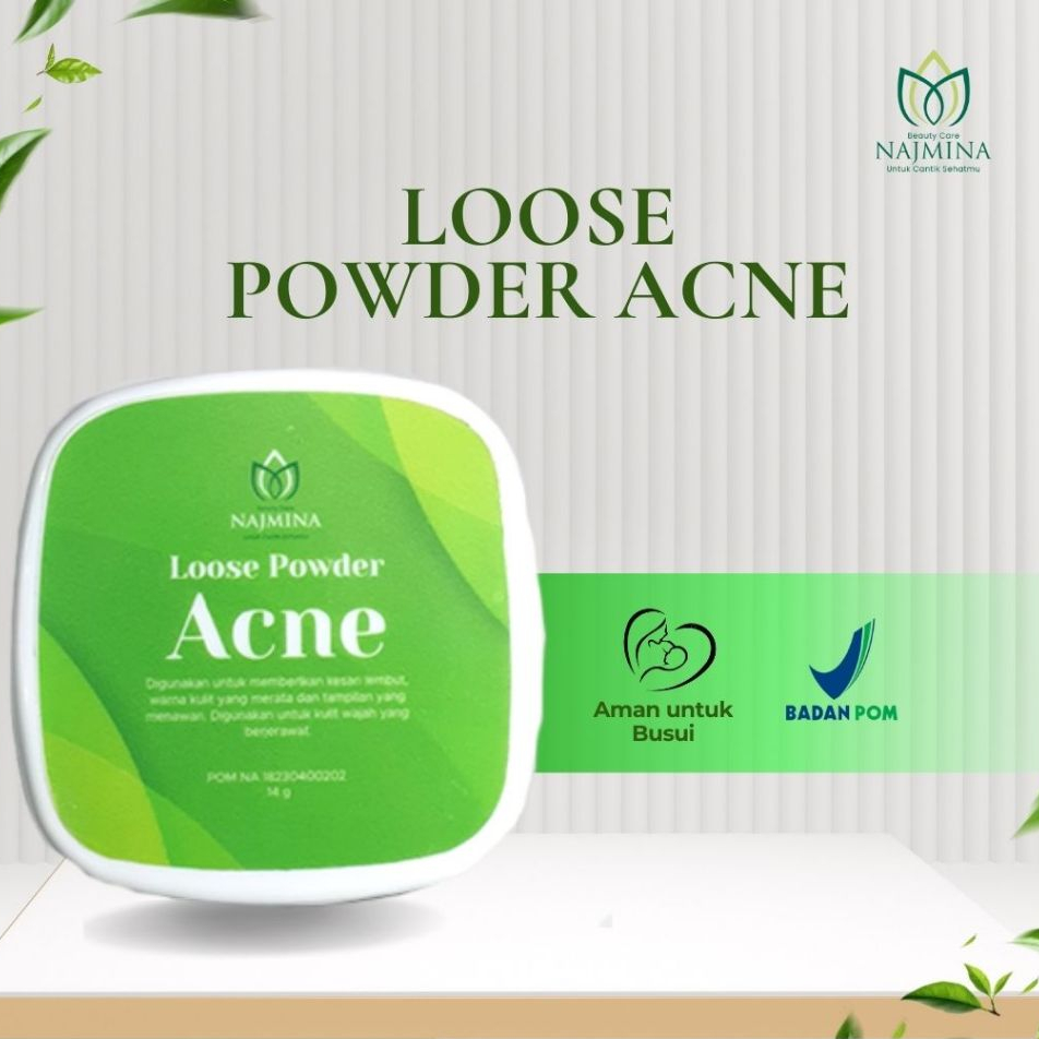 Jual Bedak Tabur Acne by Najmina Beautycare | Shopee Indonesia