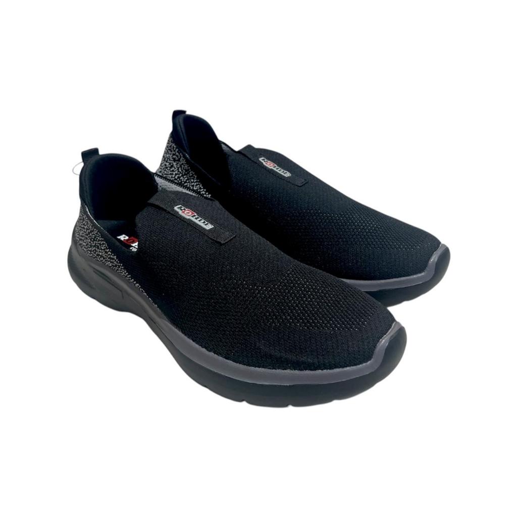 Jual Rohde Men 6801 Sepatu Sporty Pria Warna Black Dan Grey | Shopee ...