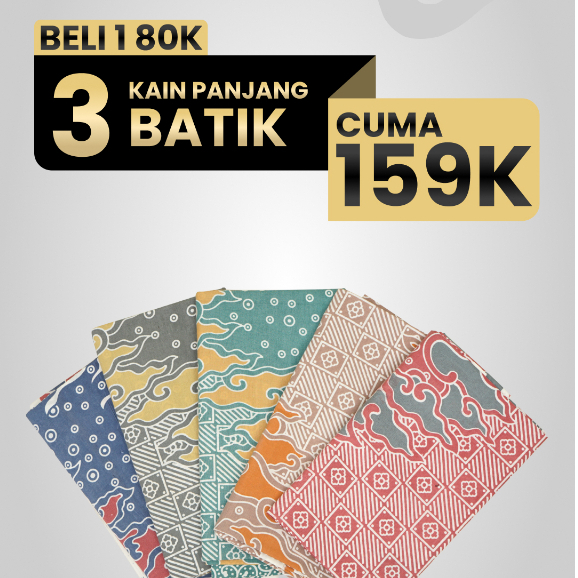 Jual BATIK TRUSMI Bahan Kain Batik Campur Motif Kombinasi Mega Mendung ...
