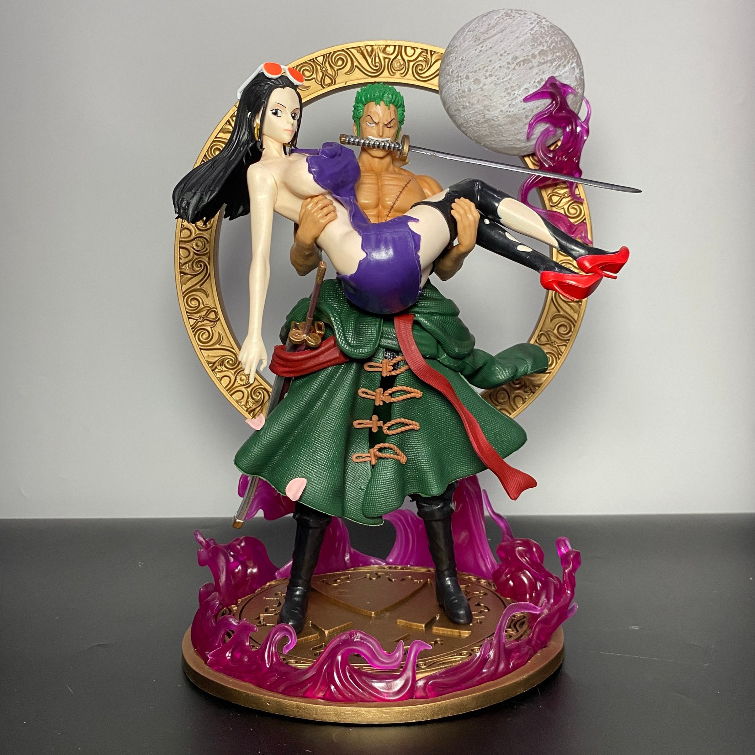 Jual [ Foto Asli ] Statue One Piece Roronoa Zoro Mengendong Robin 40cm ...