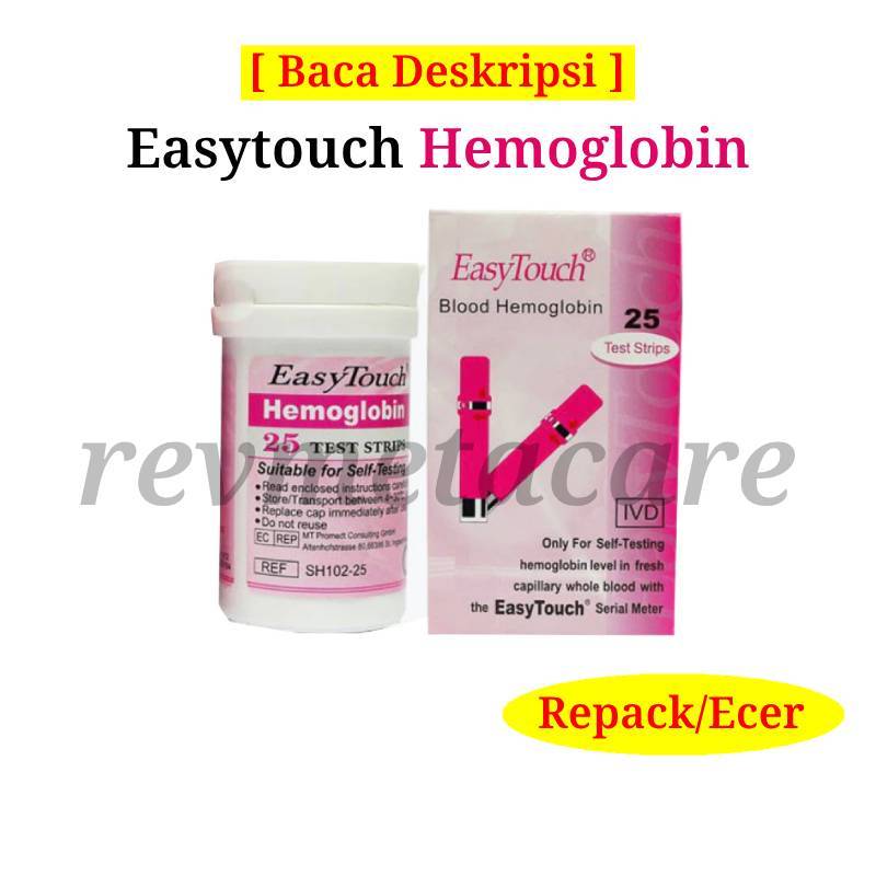 Jual Easy Touch Hemoglobin Strip HB Stik Stick GCHB Alat Cek Refill ...