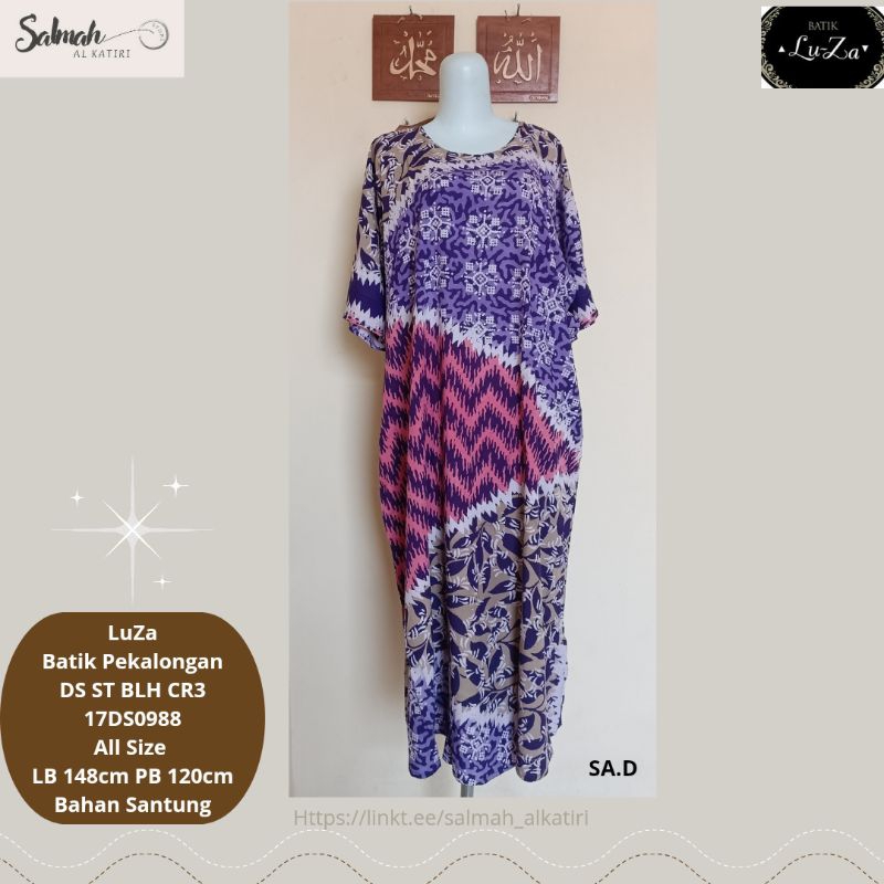 Jual Daster LuZa Batik Pekalongan DS ST BLH CR3 (D) | Shopee Indonesia