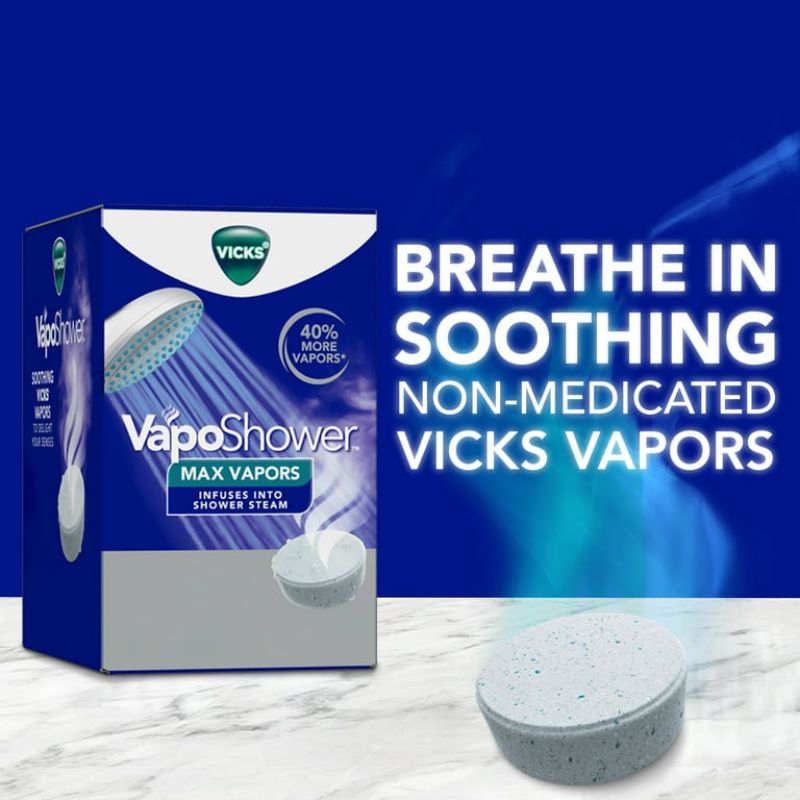 Jual Vicks VapoShower Max, Non-MedicatedShower Tablets - 8 tablet ...