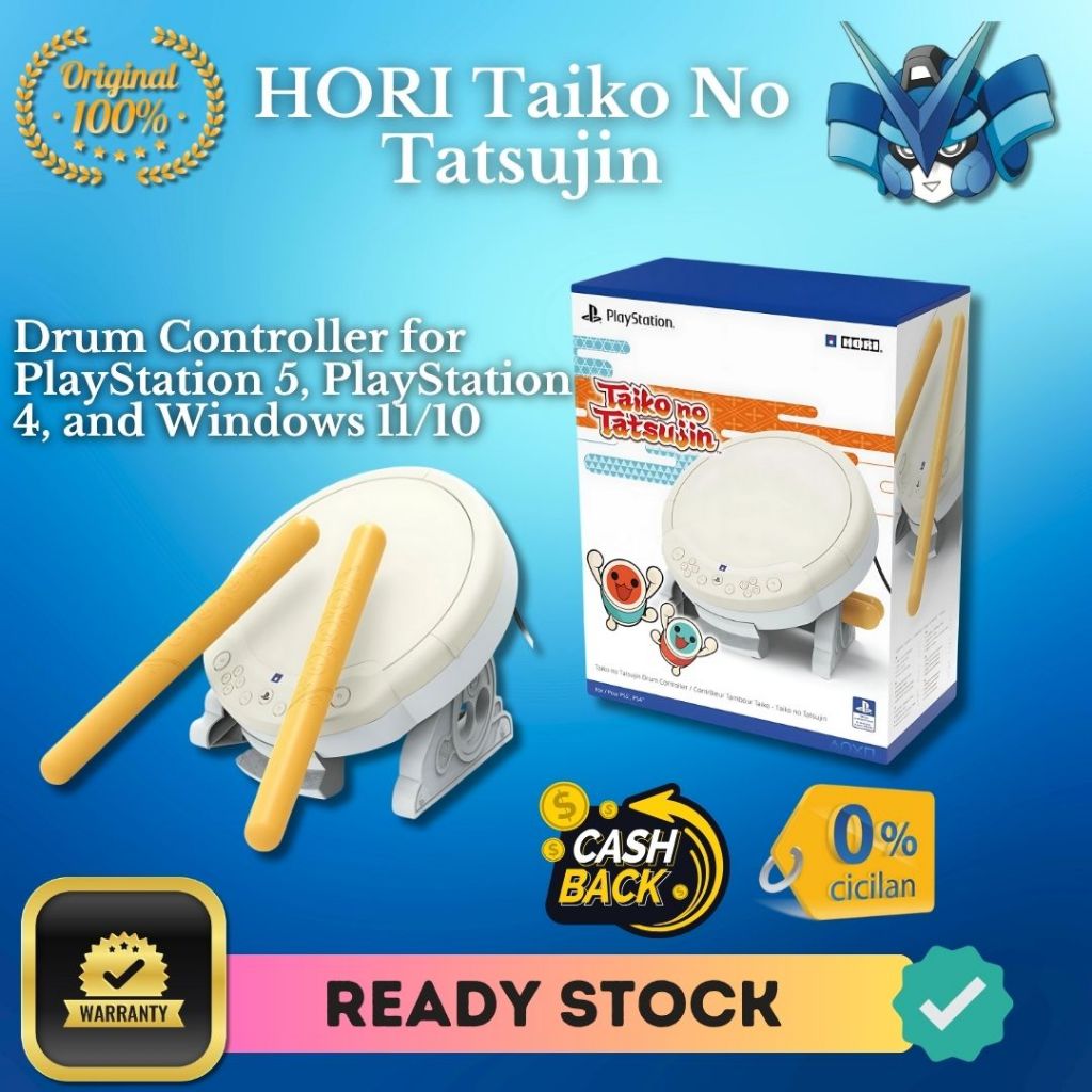 Jual HORI Taiko No Tatsujin Drum Controller for PS5 / PS4 / Windows 11/10 | Shopee Indonesia