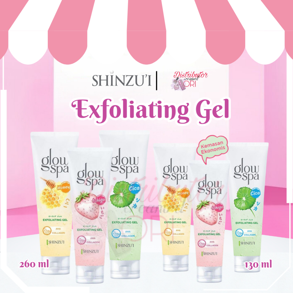 Jual Shinzui Glow Spa Exfoliating Gel 260ML | 130ML ICHIGO | HONEY ...
