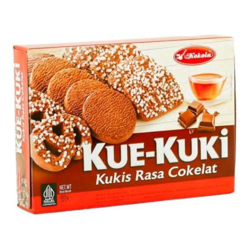 Jual KOKOLA KUE KUKI RASA COKELAT | VANILLA NETTO 80 GR | Shopee Indonesia