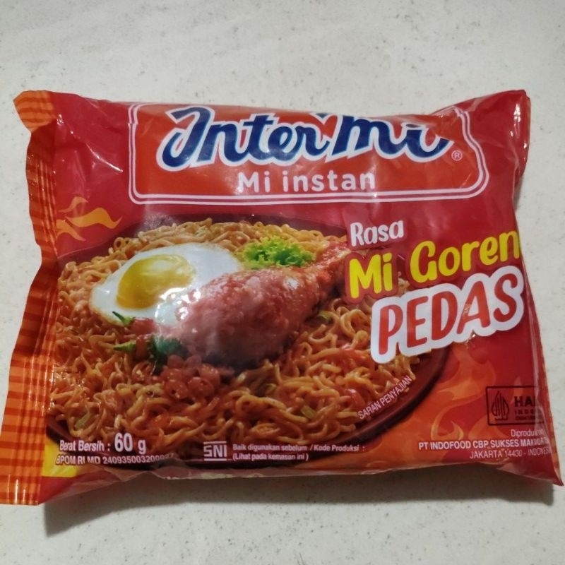 Jual ECER intermie goreng pedas 60g | Shopee Indonesia