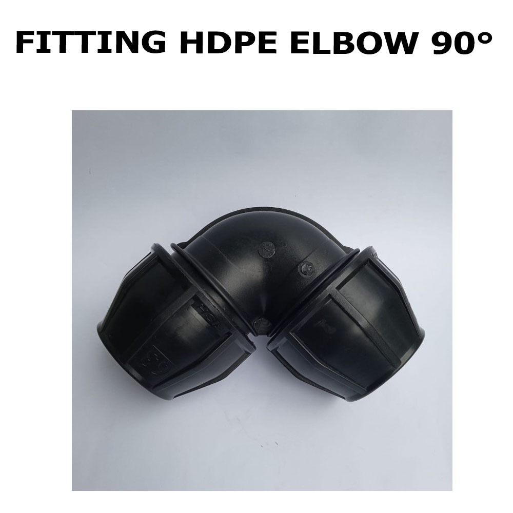 Jual FITTING HDPE COMPRESSION Elbow / Knee / Siku Compress ukuran 90 mm ( 3" inch ) | Shopee ...