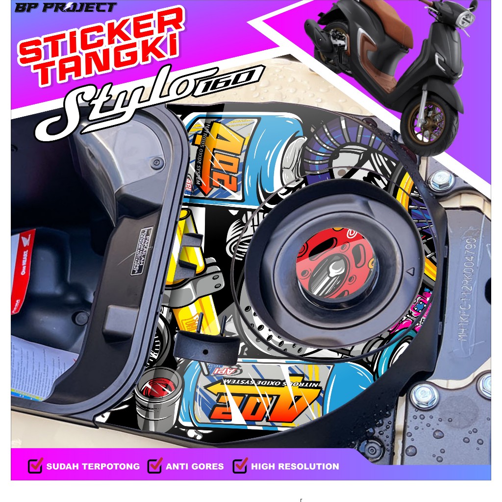 Jual STICKER TANGKI BENSIN HONDA STYLO 160 - STICKER VARIASI TANGKI ...