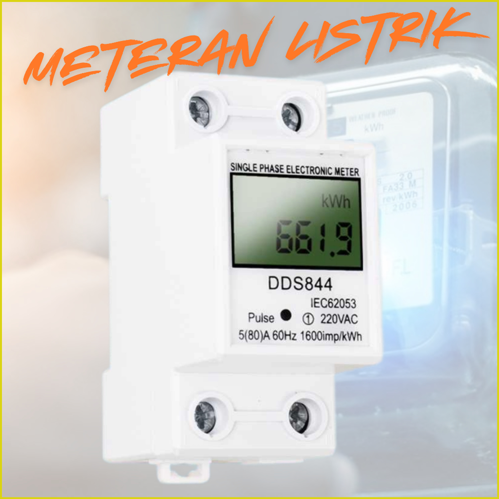 Jual DIANQI DDS844 Meteran Listrik Digital KWH Meter Single-Phase 220 V | Shopee Indonesia