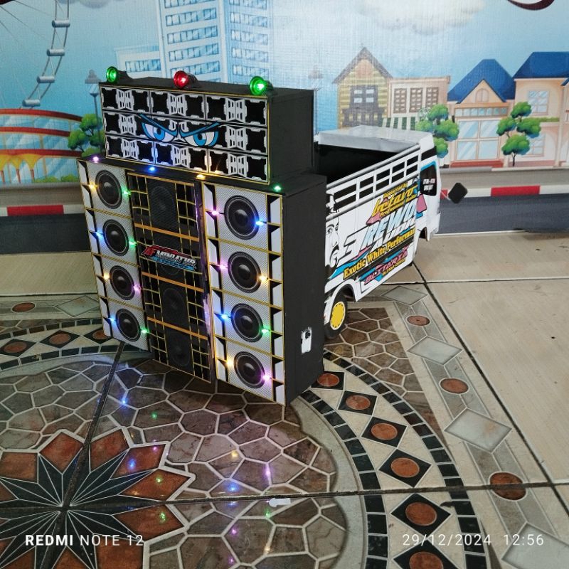 Jual miniatur truk sound horeg / miniatur sound system / miniatur truk ...