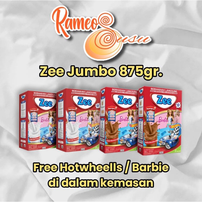 Jual Zee 875 Gram Rasa Vanila dan Coklat Hadiah Hotwheels atau barbie ...