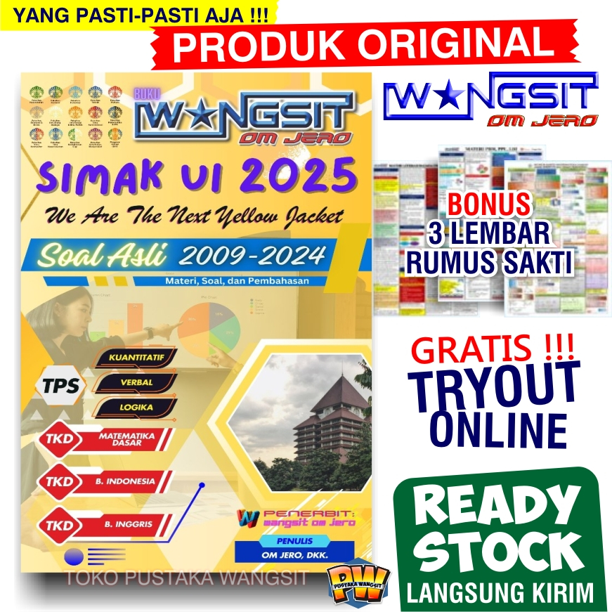 Jual Buku SIMAK UI 2025 - Buku Wangsit OM JERO UTBK SNBT SIMAK UI 2025 | Shopee Indonesia