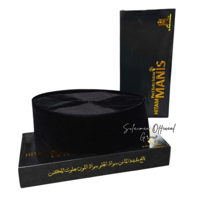 Jual Peci Ceper Standar Dan Jumbo Kopiah Hitam MANIS KOTA INTAN Polos ...