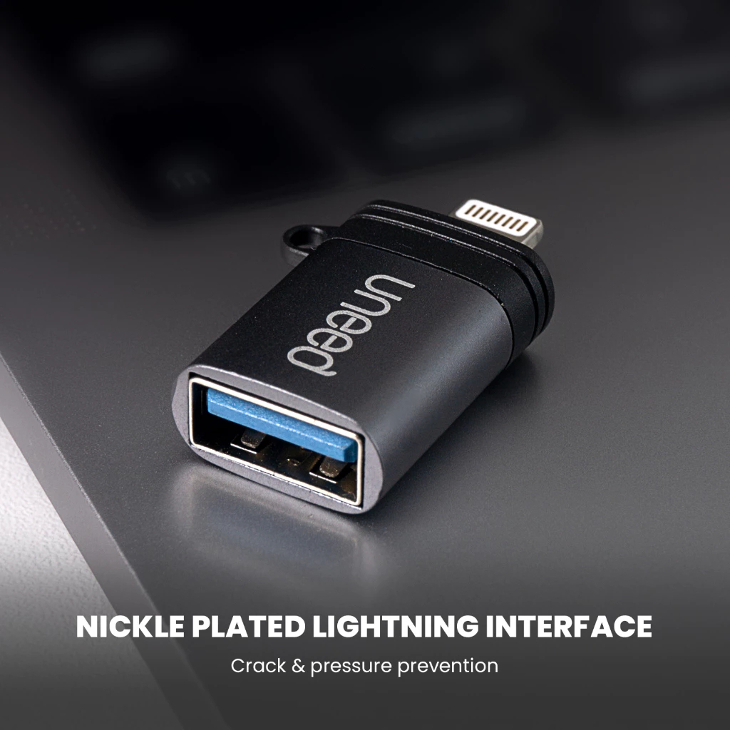 Jual UNEED Lightning OTG USB Adapter Converter iPhone iPad Plug & Play ...