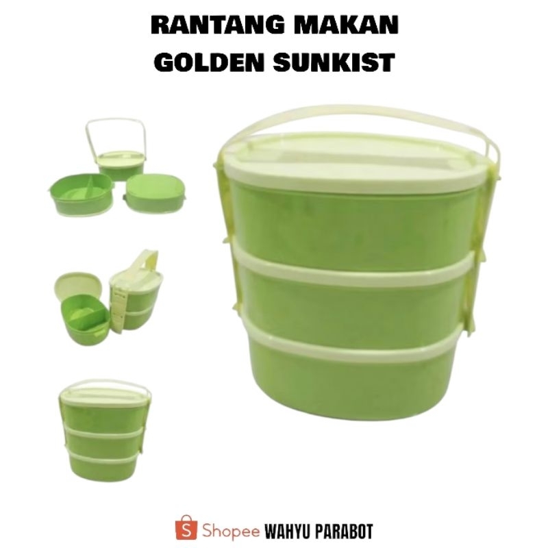 Jual Rantang Makanan 3 Susun Golden Sunkist | Shopee Indonesia