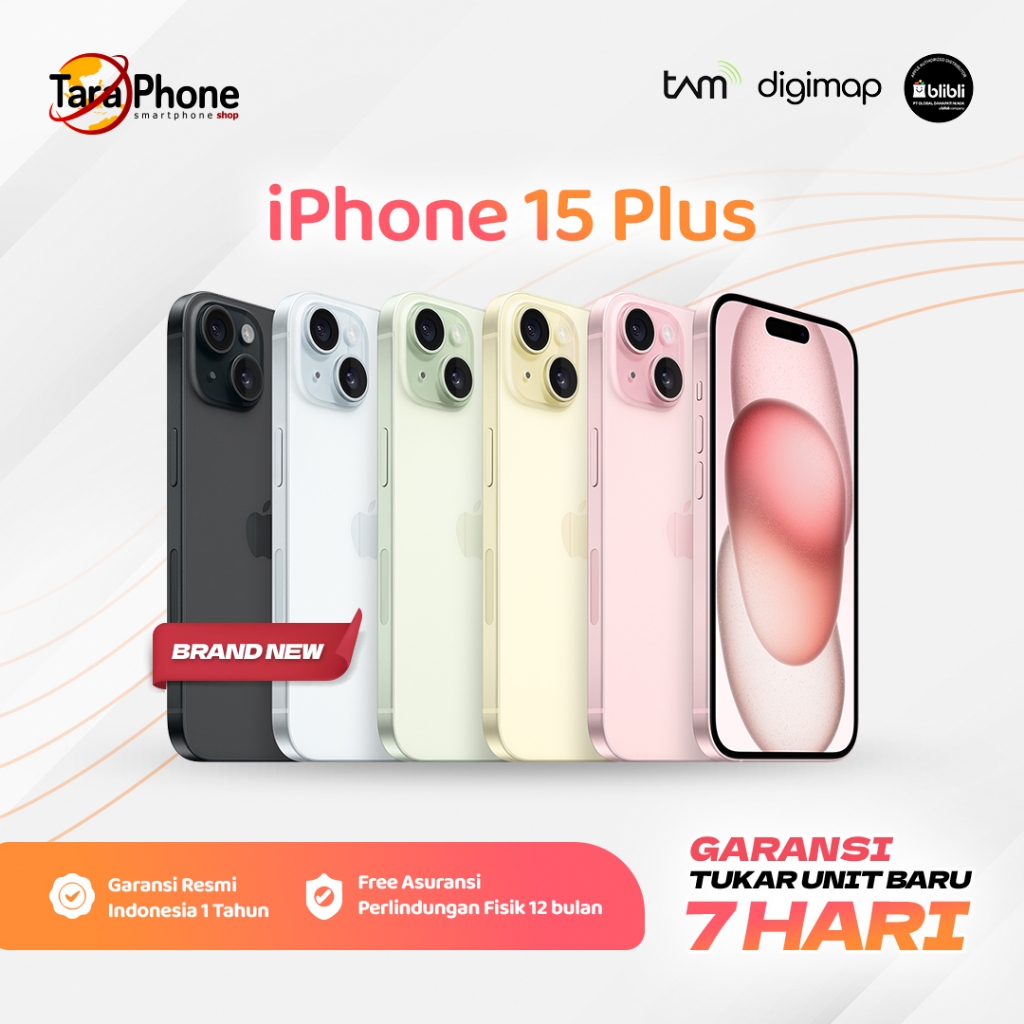 Jual IP 15 PLUS GARANSI RESMI INDONESIA | Shopee Indonesia