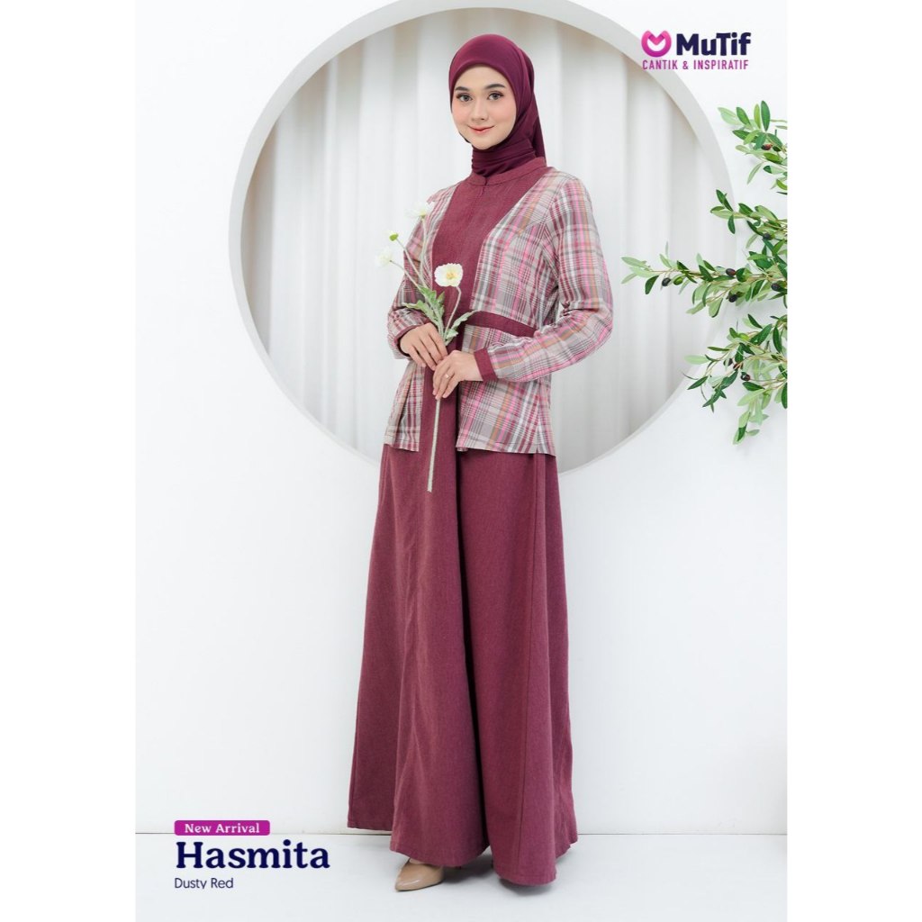 Jual MuTif Hasmita Dusty Red | Shopee Indonesia