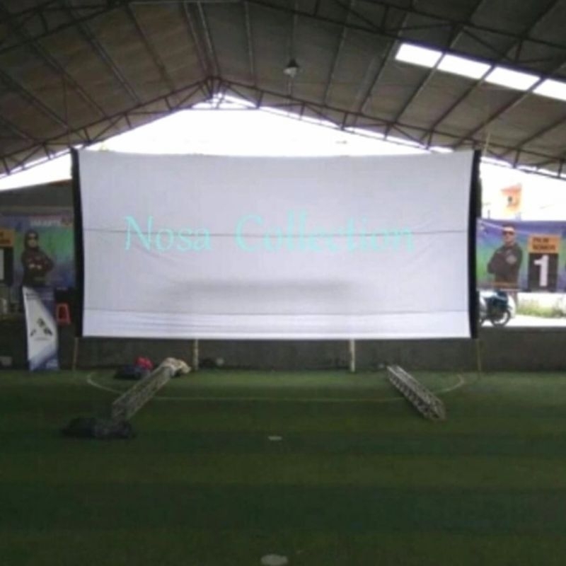 Jual Kain Layar Tancap / Proyektor 100 x 150 Bahan Sambungan | Shopee ...