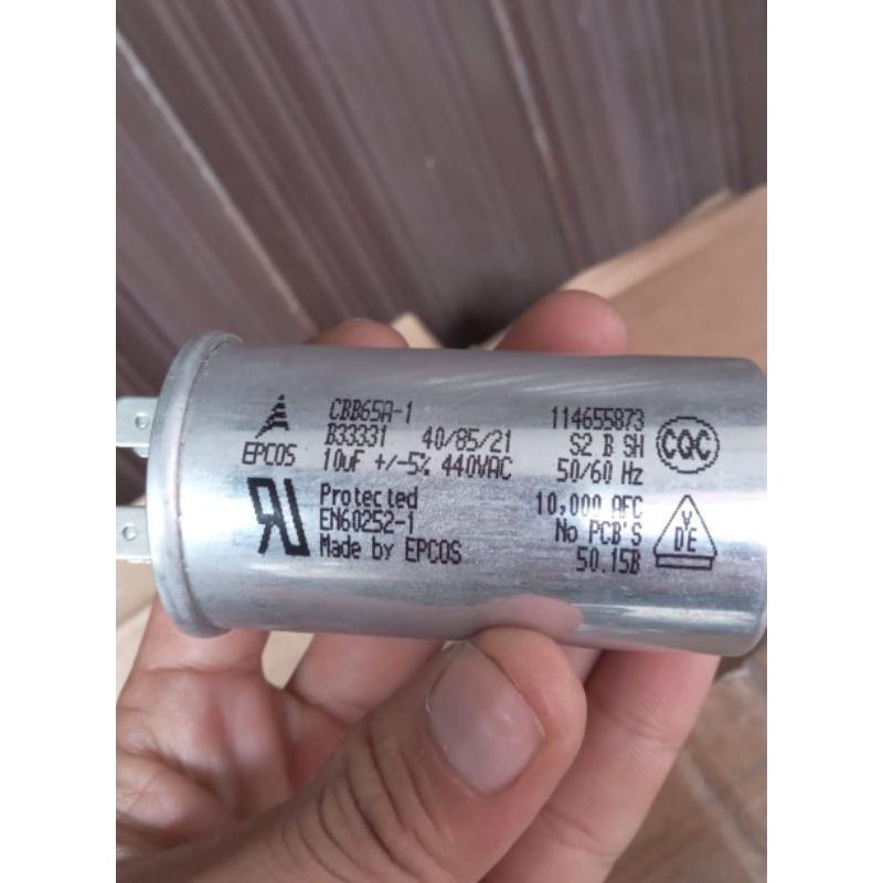 Jual CAPACITOR KAPASITOR AC DAIKIN OUTDOOR 10 MICRO 2 KAKI | Shopee ...