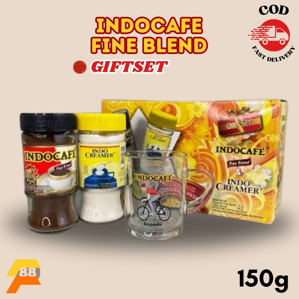 Jual Giftset Kopi Indocafe Fine Blend 50gr & Indo Creamer 100gr Paket ...