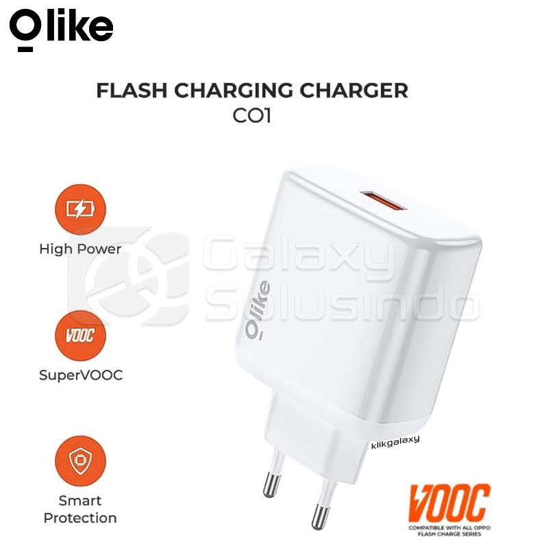 Jual OLIKE CO1 / C01S 33W VOOC USB Flash Fast Charging Adapter | Shopee ...