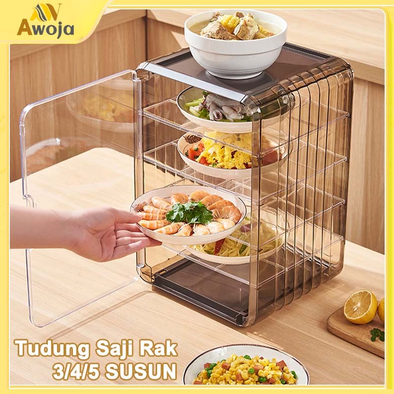 Jual Tudung Saji Rak Makan 3/4/5 Tingkat Food Storage Rack Makanan ...