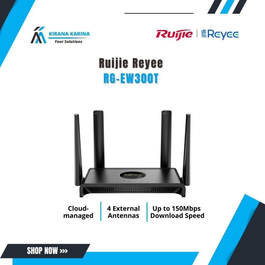 Jual RUIJIE RG-EW300T LTE 4G Wireless N300 Router | Shopee Indonesia