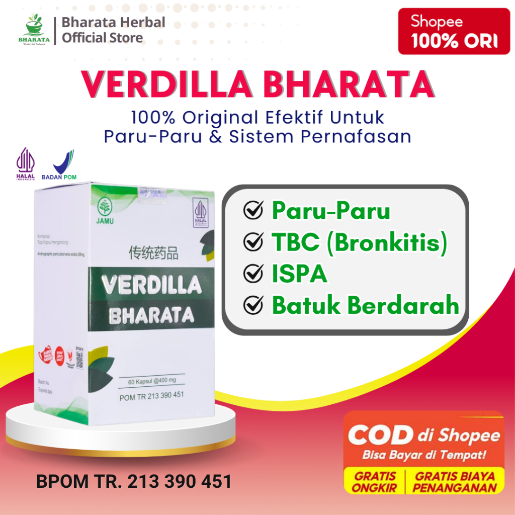 Jual Obat Paru Paru Verdilla Bharata - Obat TBC Asma Bronkhitis Batuk ...