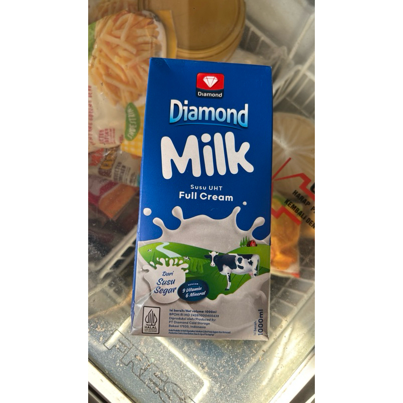Jual Diamond Milk Uht Susu Full Cream 1L | Shopee Indonesia