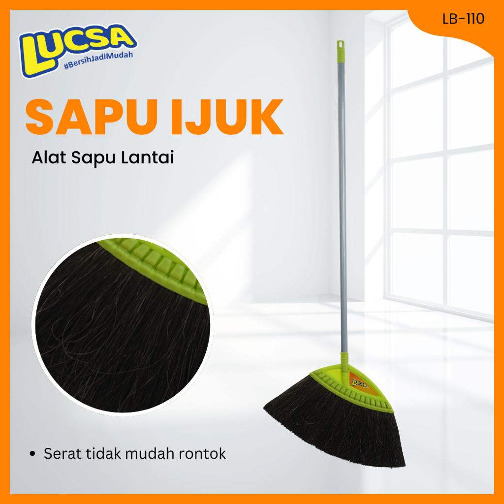 Jual Lucsa - Sapu Ijuk Anti Rontok | Palm Broom Rumah Lantai Ruangan ...
