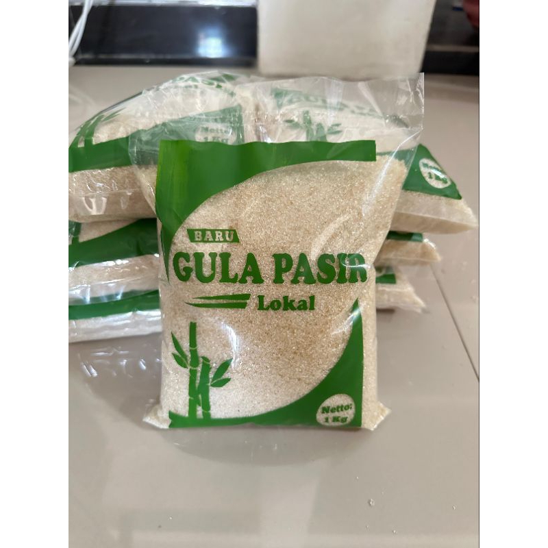 Jual GULA PASIR LOKAL KEMASAN 1KG | Shopee Indonesia