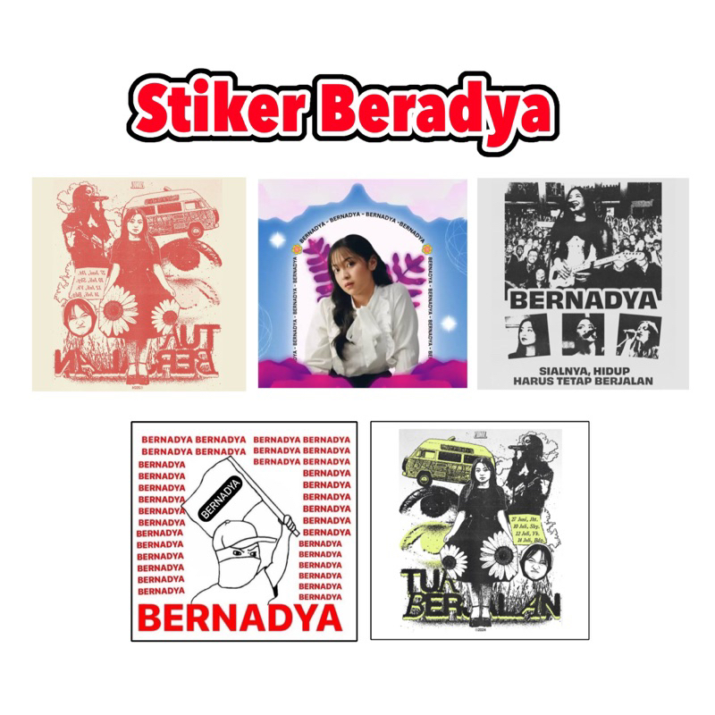 Jual STIKER BERNADYA STICKER BERNADYA RIBKA | Shopee Indonesia