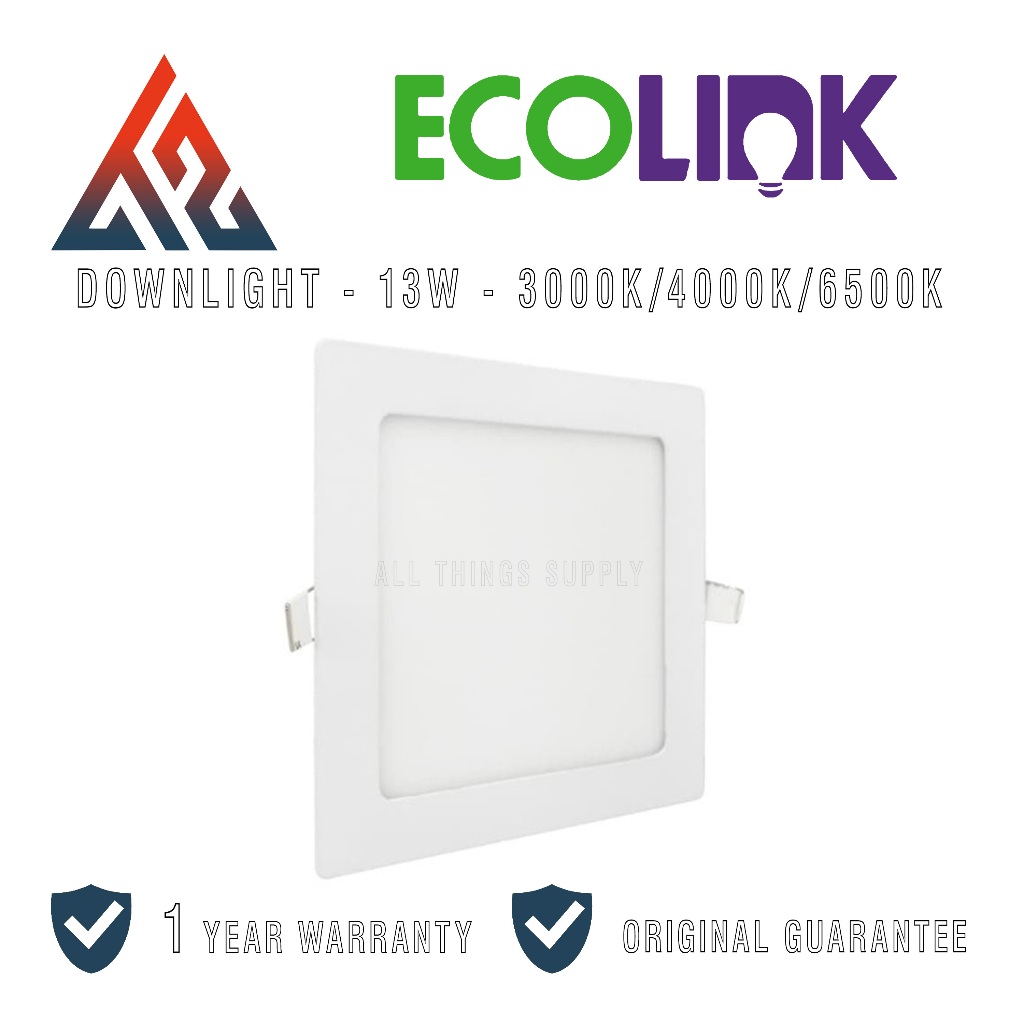 Jual Lampu Ecolink LED Downlight Inbow 13 Watt Kotak - 13W 13 Watt ...