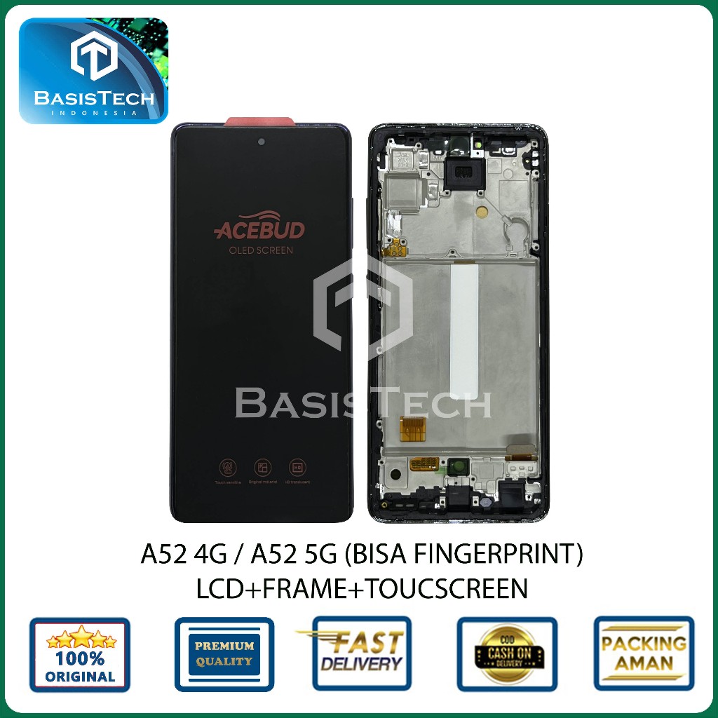 Jual LCD SAMSUNG A52 4G A525 A525F - A52 5G A526 +FRAME - BISA ...
