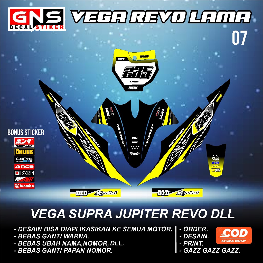 Jual Sticker RBT REVO OLD/LAMA SETIKER SEMI DECAL MOTOR RBT BEBEK MODIF ...