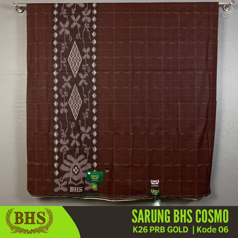 Jual Sarung BHS Cosmo Gold Motif K26 PRB Selvedge Jacquard Timbul Bahan ...