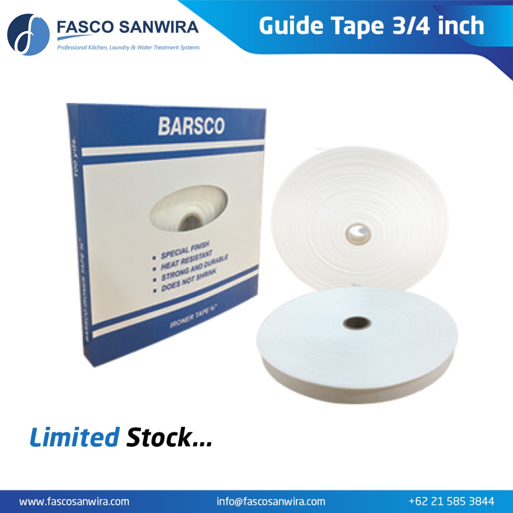 Jual Guide Tape 3/4"-100 YD (91,4) mtr, Guide Mesin Roller Ironer ...