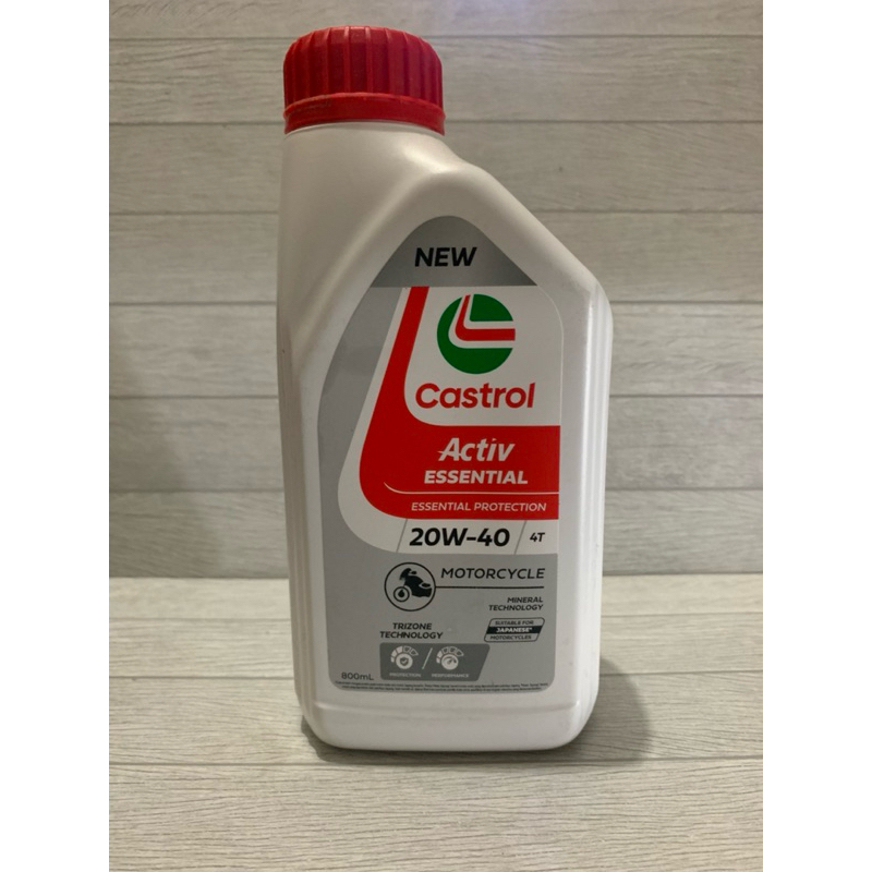 Jual Castrol Active Essential ( GO ) 0.8L 20W-40 4T | Shopee Indonesia