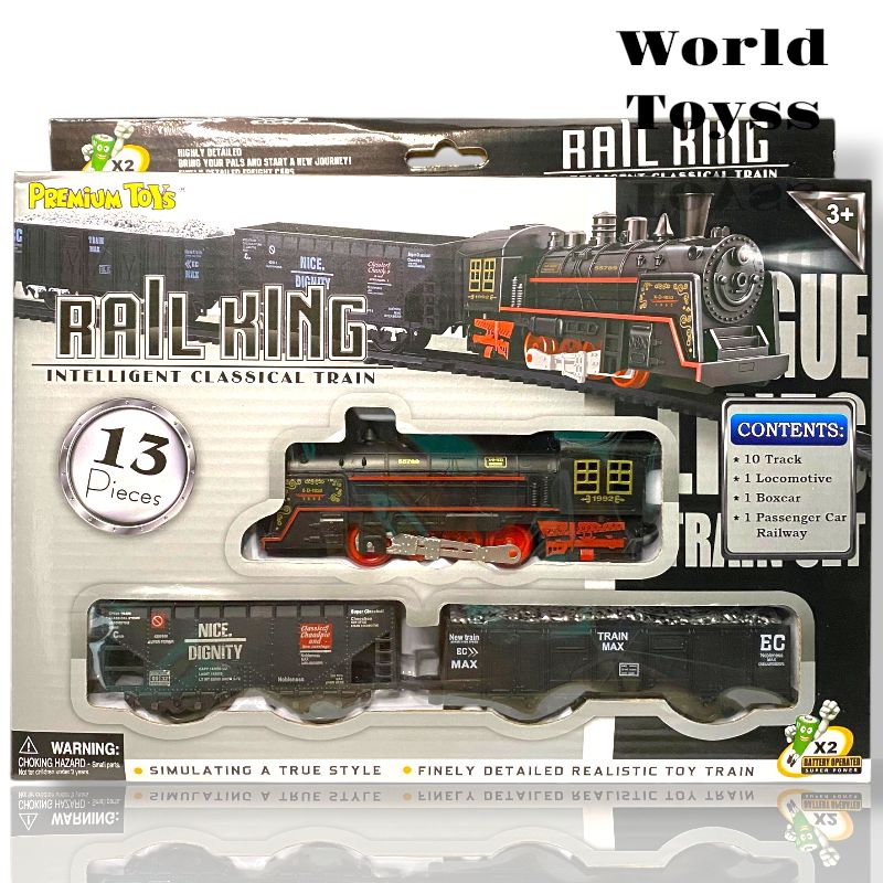 Jual Mainan Kereta Api Elektrik Toys Train Track Rail King 1 Set ...