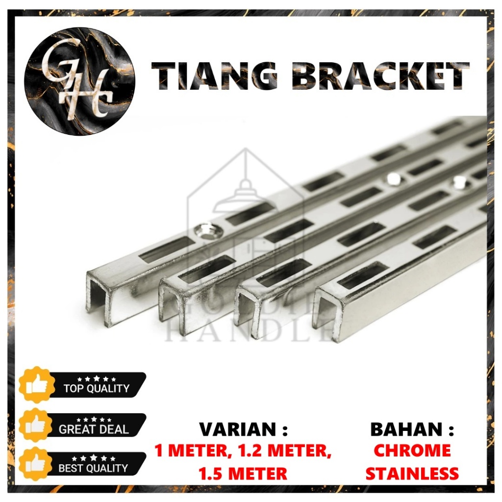 Jual Tiang Bracket Braket Stainless Rak Dinding Display Penyangga Rak ...