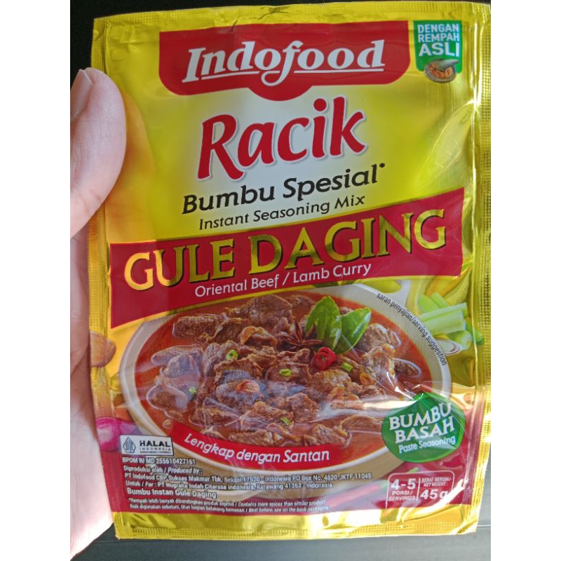 Jual Indofood Racik Bumbu Spesial Gule Daging Kemasan 45 Gram enak ...