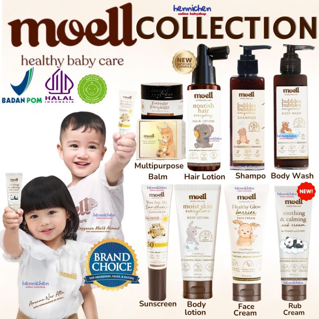 Jual Moell Hair Lotion / Face Cream / Moist Skin Everytime / moel ...
