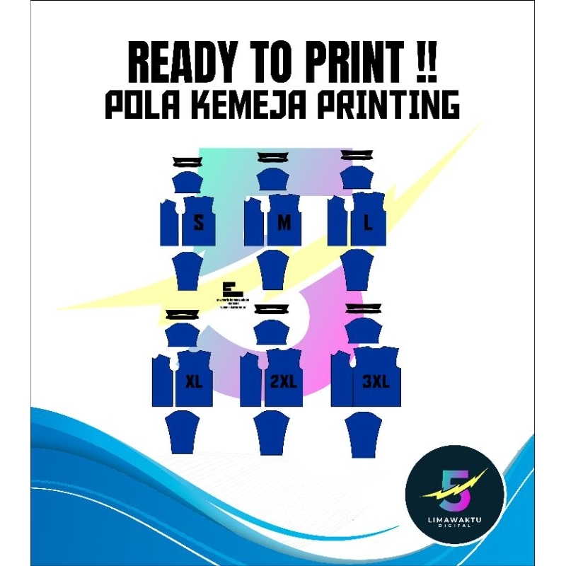 Jual POLA KEMEJA PRINTING ( COREL DRAW ) READY TO PRINT | Shopee Indonesia