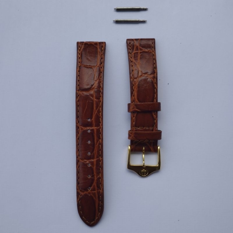 Jual Strap Jam Bulova Original model Croco Coklat Copotan Lug 18mm ...