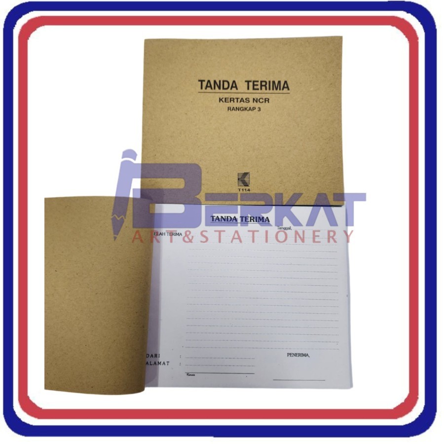 Jual Tanda Terima Barang Besar 1/2 Folio 3 Ply / Rangkap 3 NCR KURNIA ...