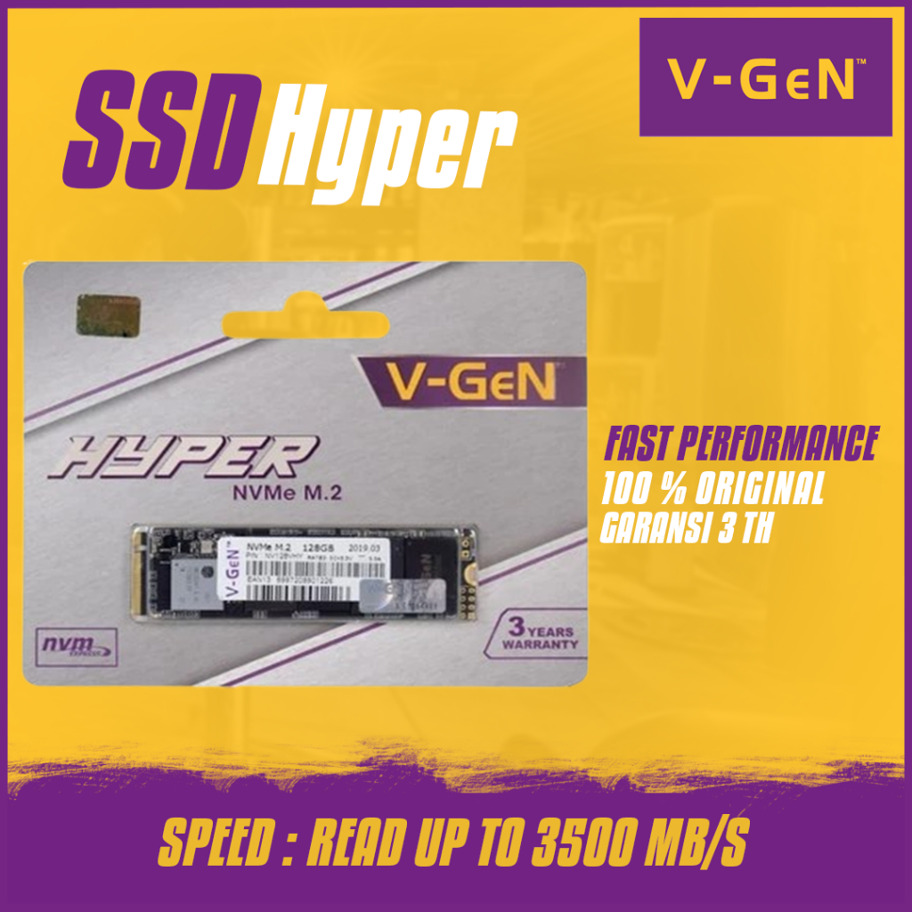 Jual VGEN SSD M2 NVme 128GB Hyper - SSD VGEN M.2 NVme Original | Shopee ...